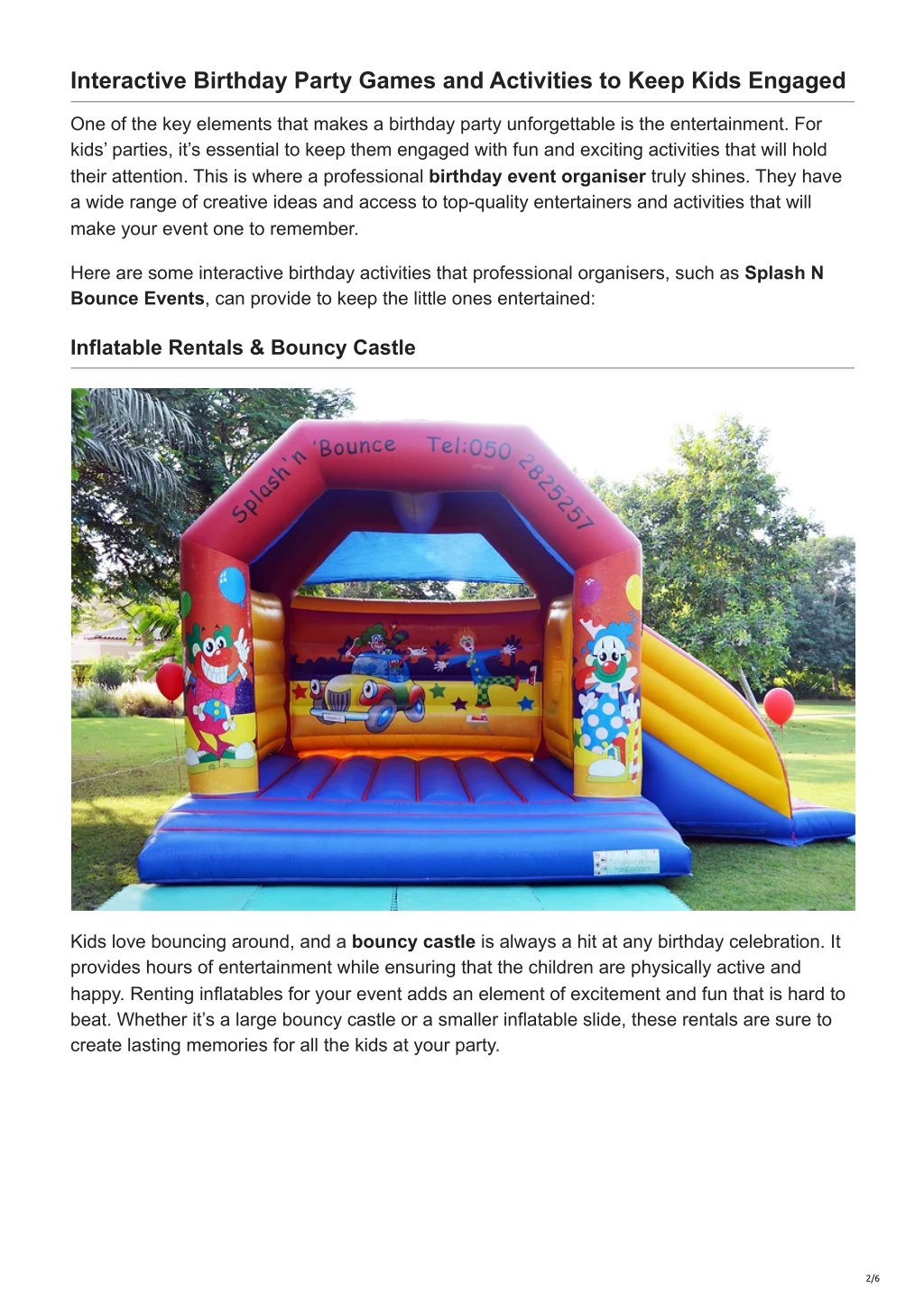 PPT - Why Professional Birthday Party Organisers Make a Difference ...
