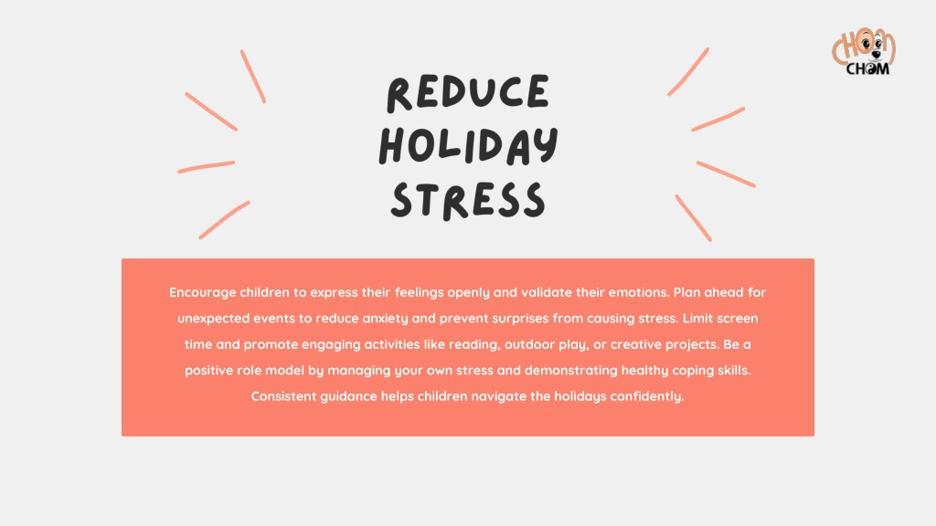 PPT - 10 Clever Strategies for Handling Children's Holiday Stress ...