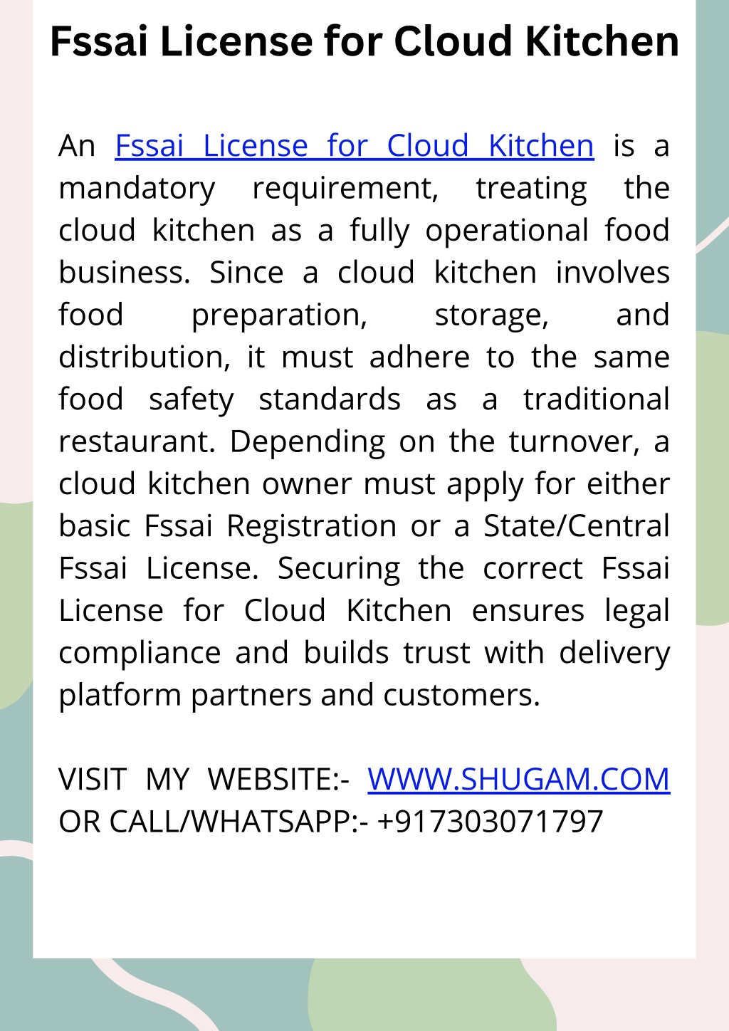 PPT - Fssai License for Cloud Kitchen PowerPoint Presentation, free ...