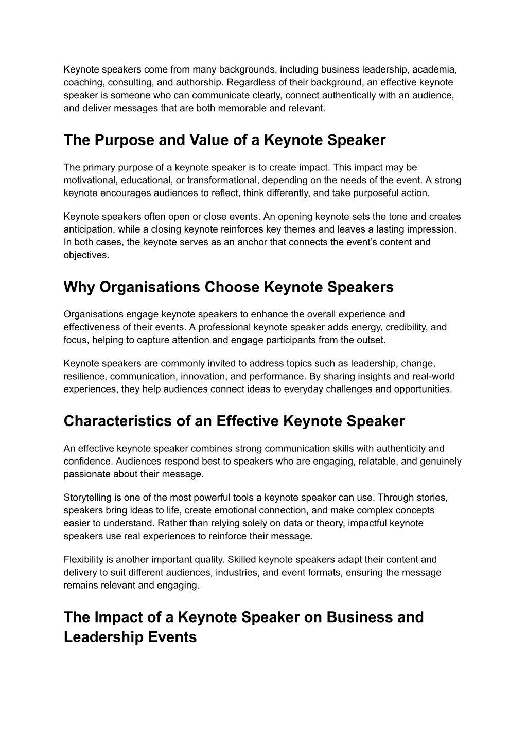 PPT - Keynote Speaker_ Creating Meaningful Impact at Events and ...