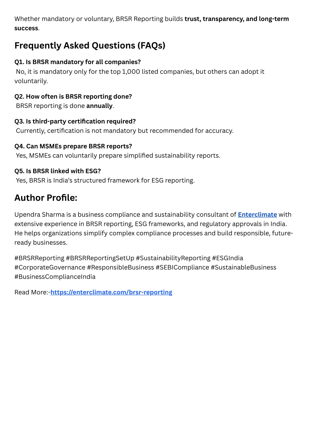 PPT - Enterclimate BRSR Reporting Set Up A Complete and Easy Guide for ...