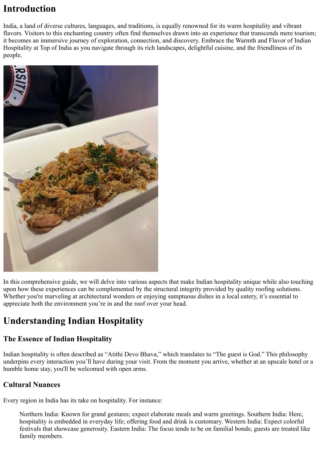 PPT - Embrace the Warmth and Flavor of Indian Hospitality at Top of ...