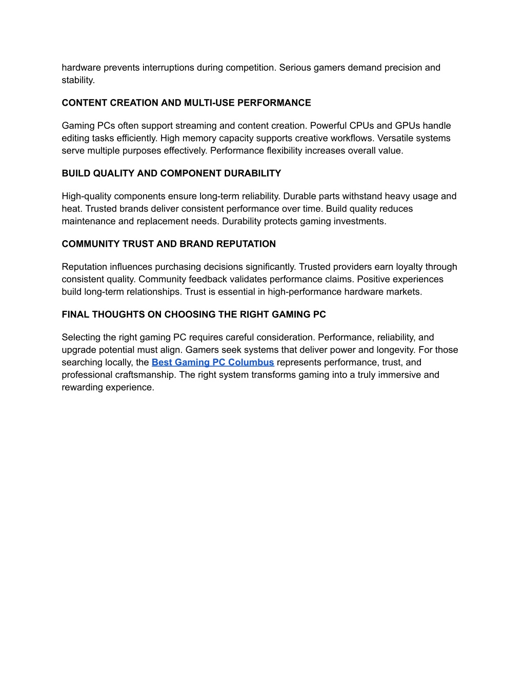 PPT - Best Gaming PC Columbus PowerPoint Presentation, free download ...