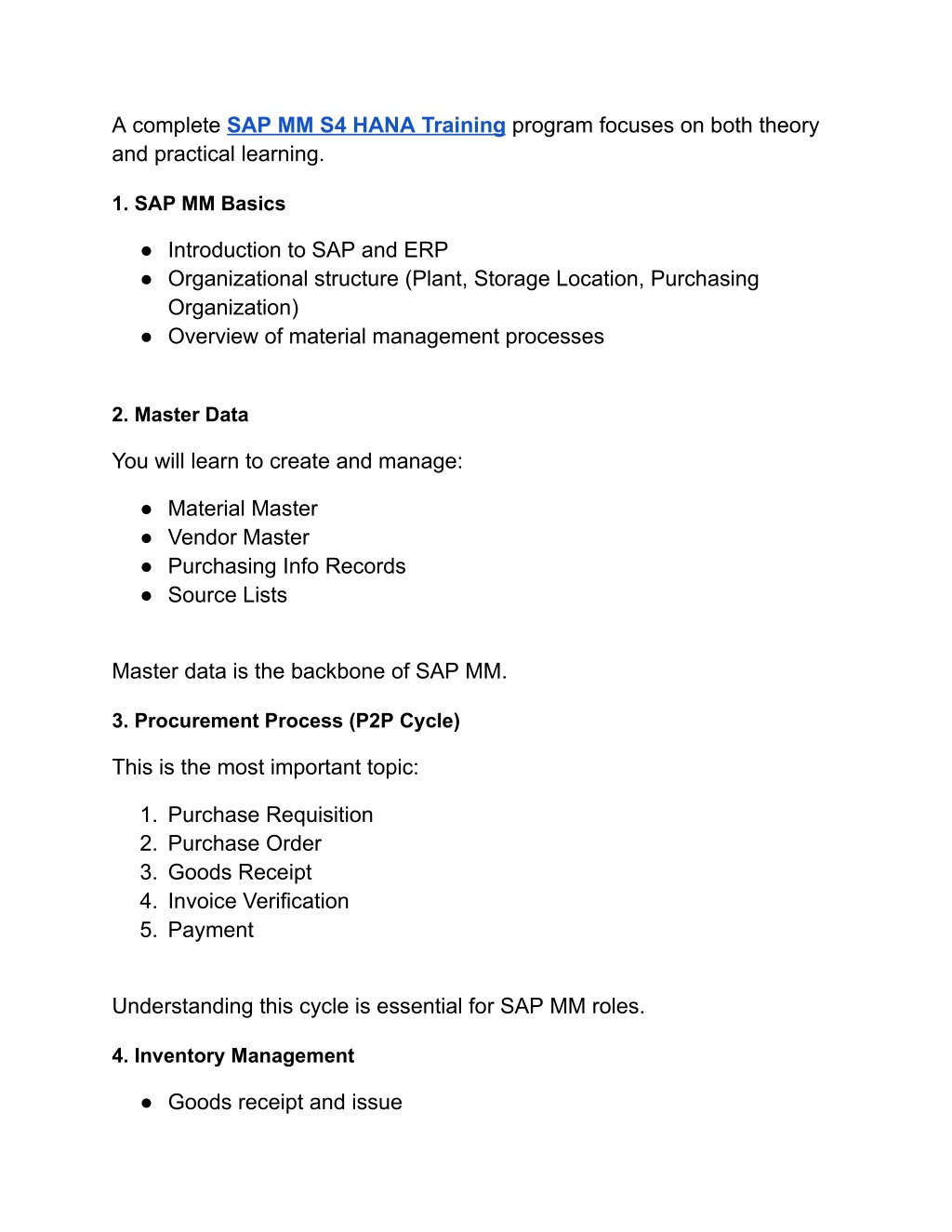 PPT - SAP MM S4 HANA Training for Beginners and Freshers PowerPoint ...