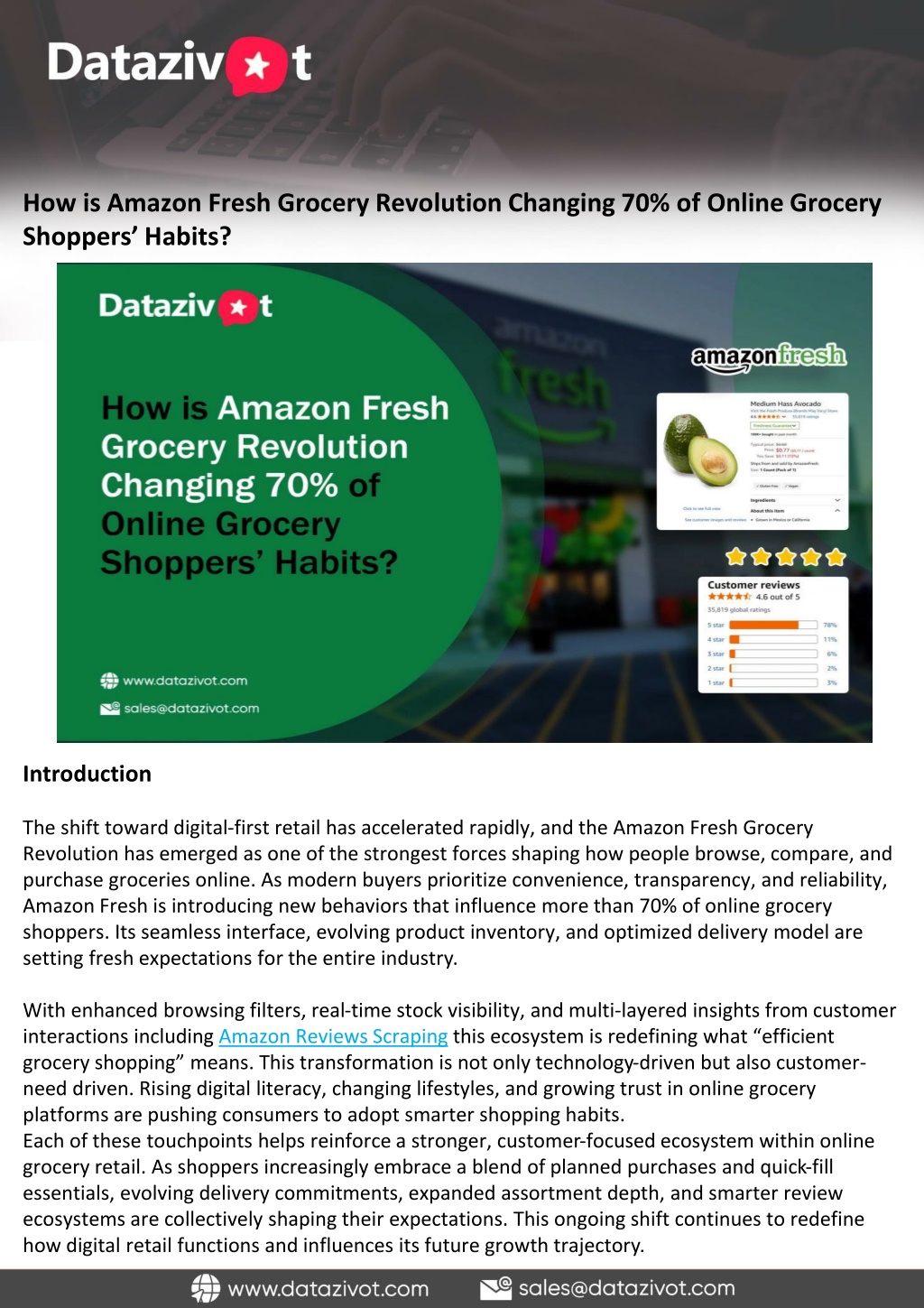 PPT - How is Amazon Fresh Grocery Revolution Changing 70% of Online ...