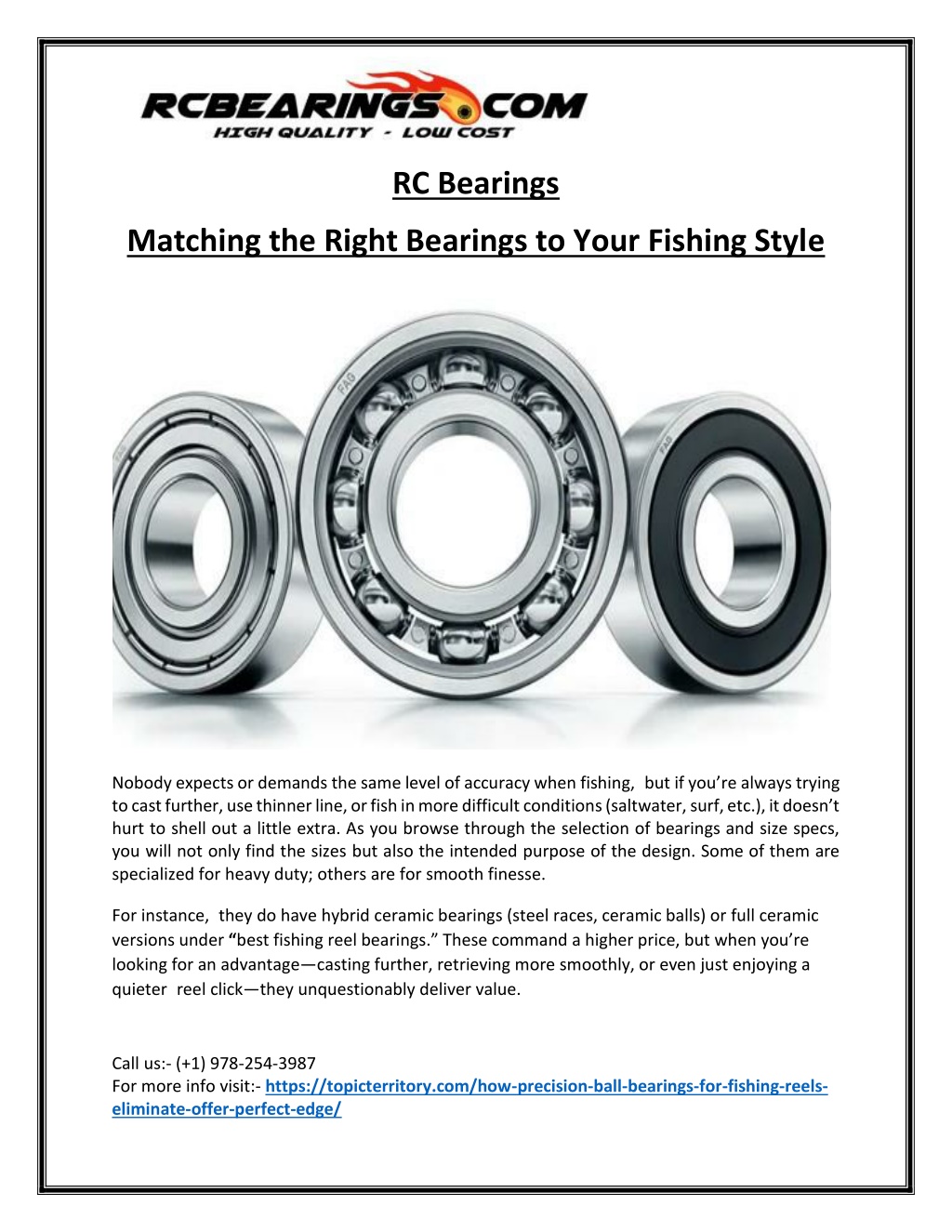 PPT - Best Bearings for Fishing Reels Performance PowerPoint ...