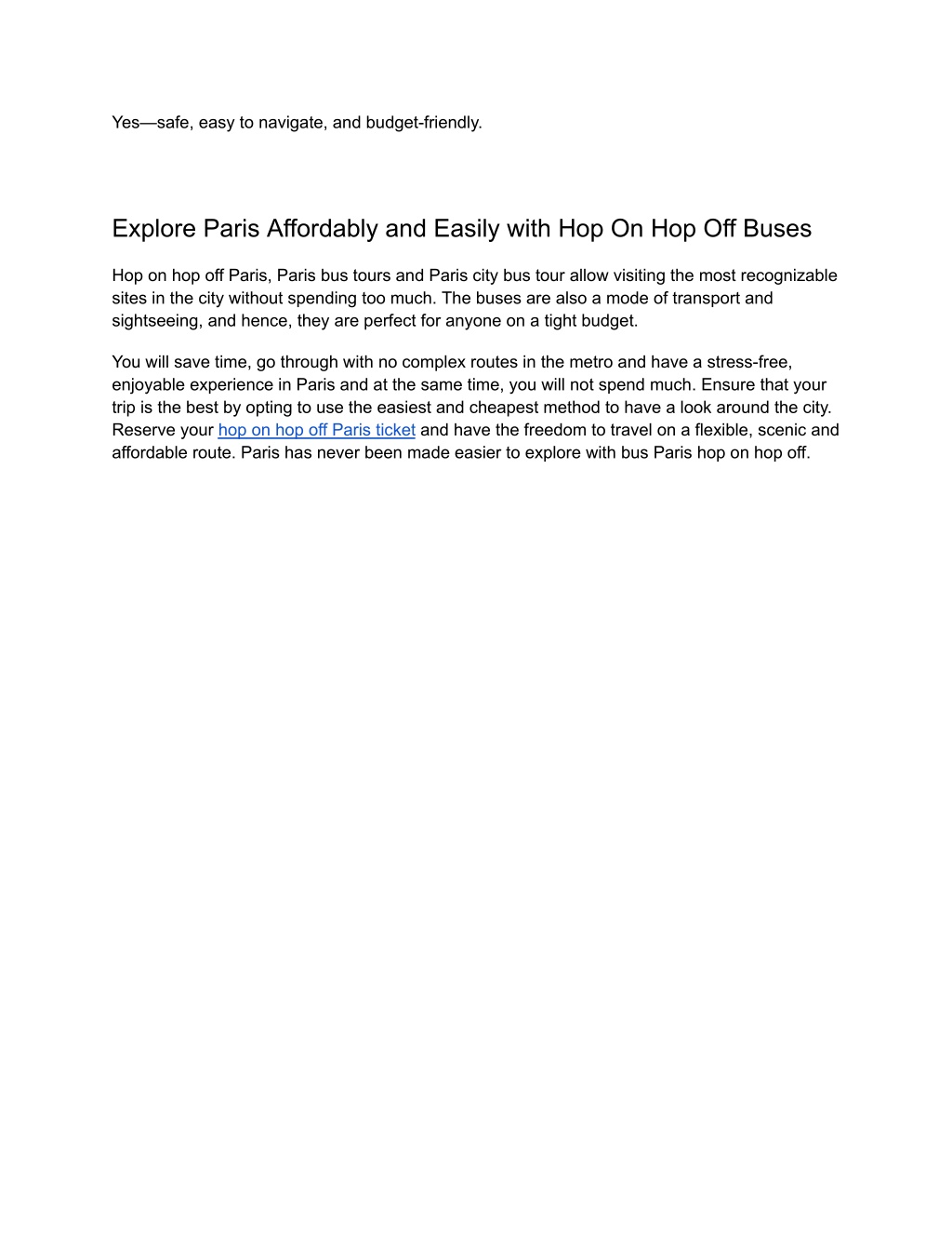 PPT - How to Explore Paris on a Budget Using Hop On Hop Off Buses ...