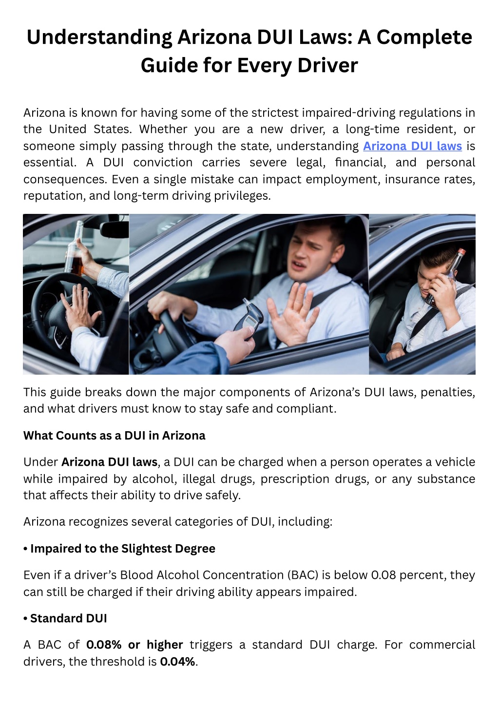 PPT - Understanding Arizona DUI Laws A Complete Guide for Every Driver ...