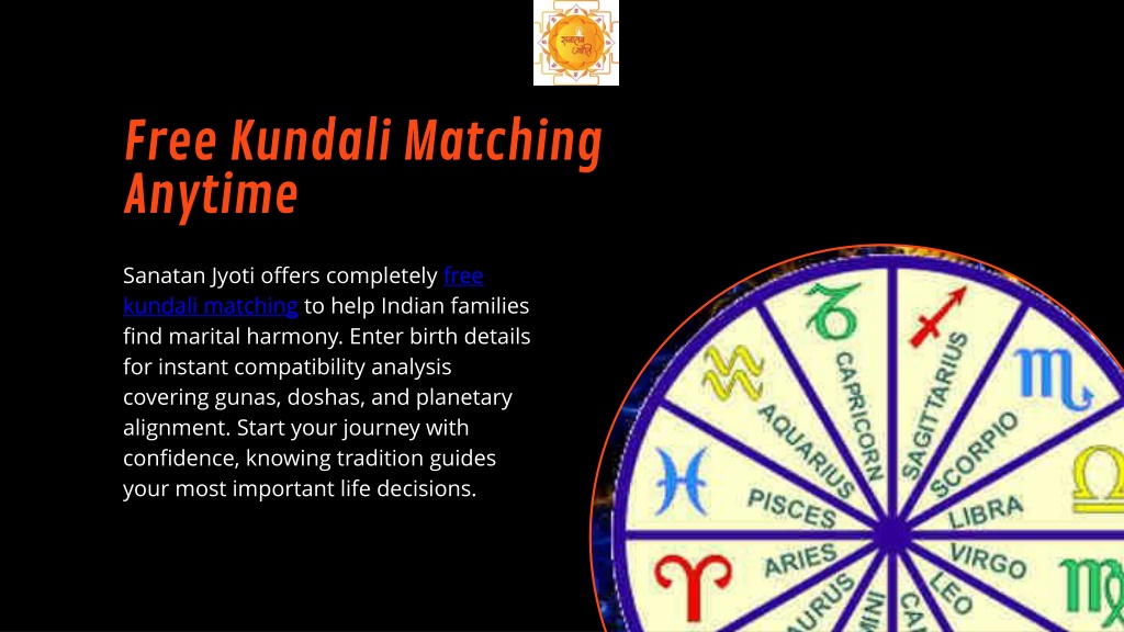 PPT - Sanatan Jyoti – Free & Accurate Kundali Matching Services ...