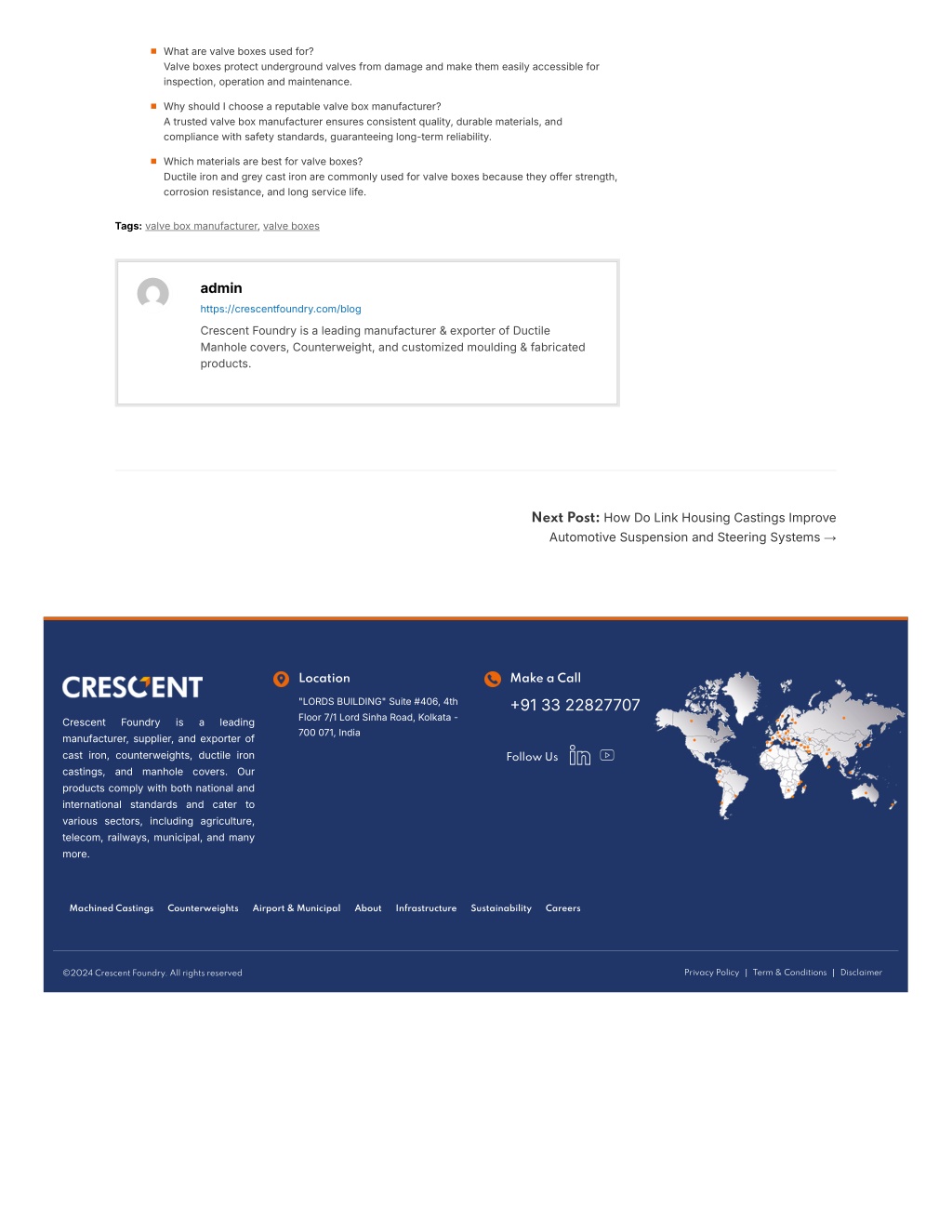 PPT - why crescent foundrys valve boxes meet the highest quality and ...