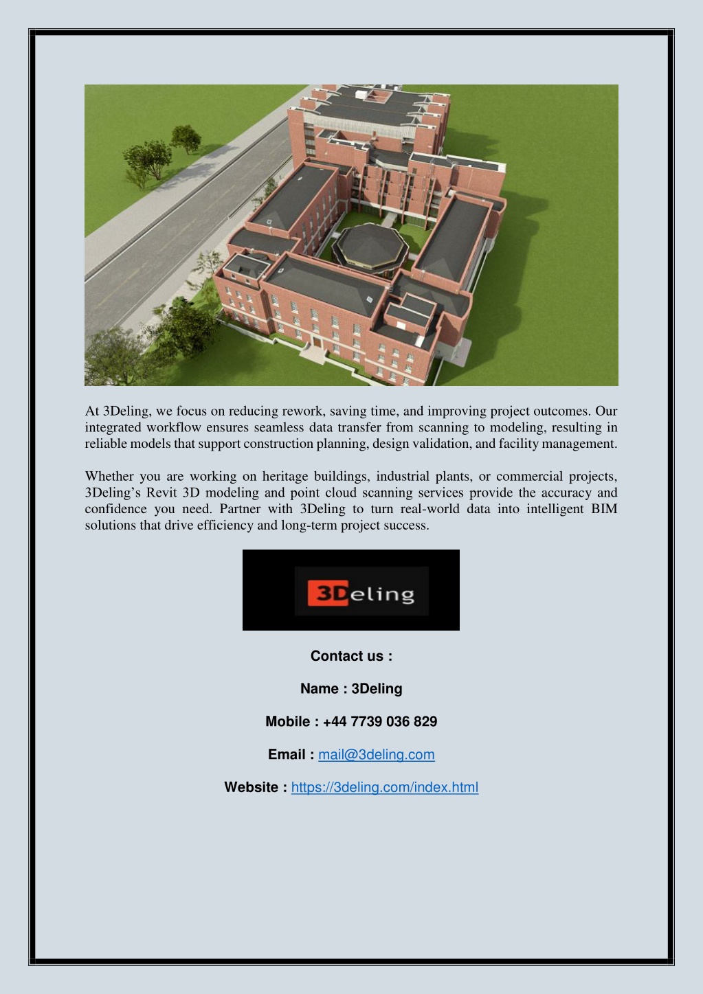 PPT - Revit 3D Modeling & Point Cloud Scanning for Accurate BIM ...