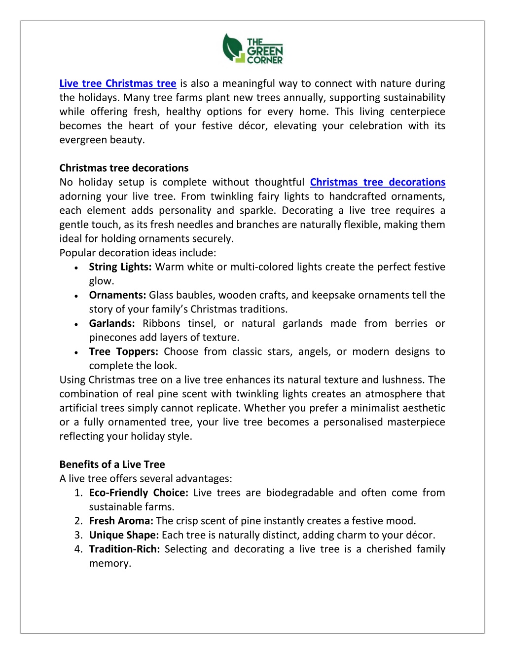 PPT - Discover the Magic of a live tree Christmas tree This Season ...