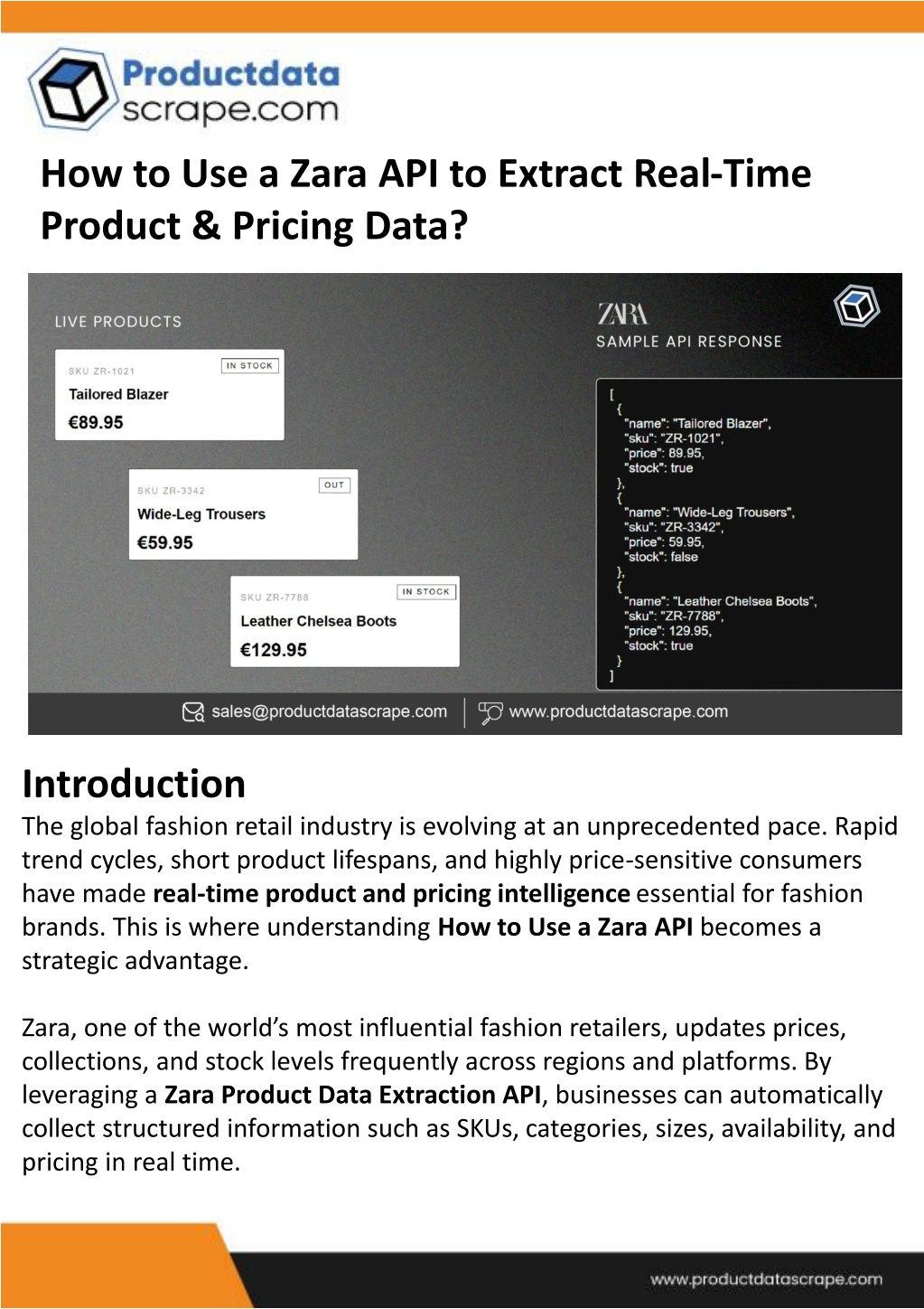 PPT - How to Use a Zara API to Extract Real-Time Product & Pricing Data ...