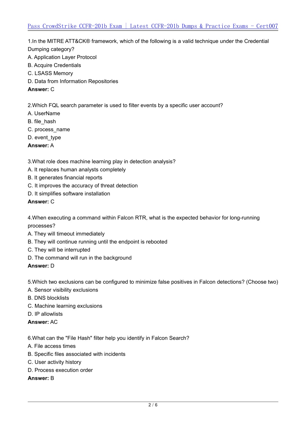 PPT - CrowdStrike Certified Falcon Responder CCFR-201b Practice Test ...