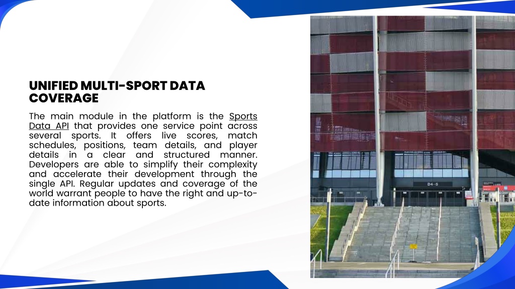 PPT - All Sports API – Trusted Sports Data for Digital Platforms ...