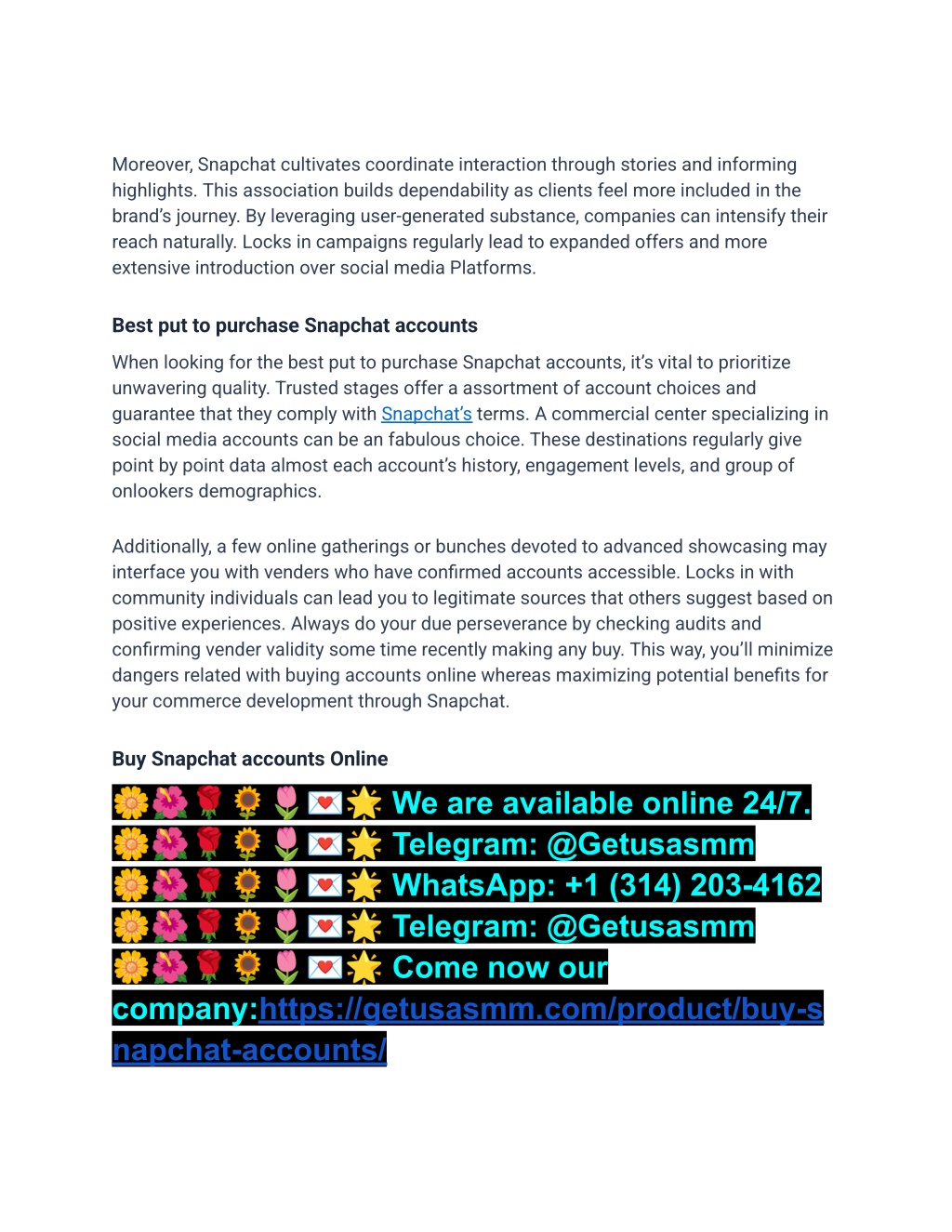 PPT - Top 40 Sites to Buy Aged Snapchat Accounts in 2026 Are ...