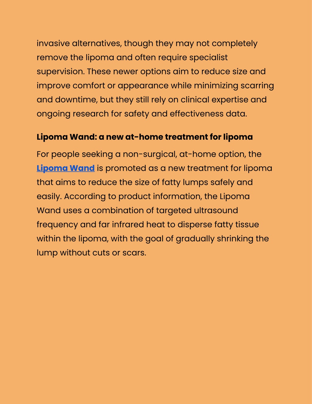PPT - New Treatment for Lipoma – Modern, Non-Invasive Lipoma Wand ...