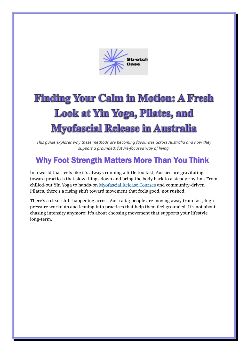 PPT - Finding Your Calm in Motion: A Fresh Look at Yin Yoga, Pilates ...