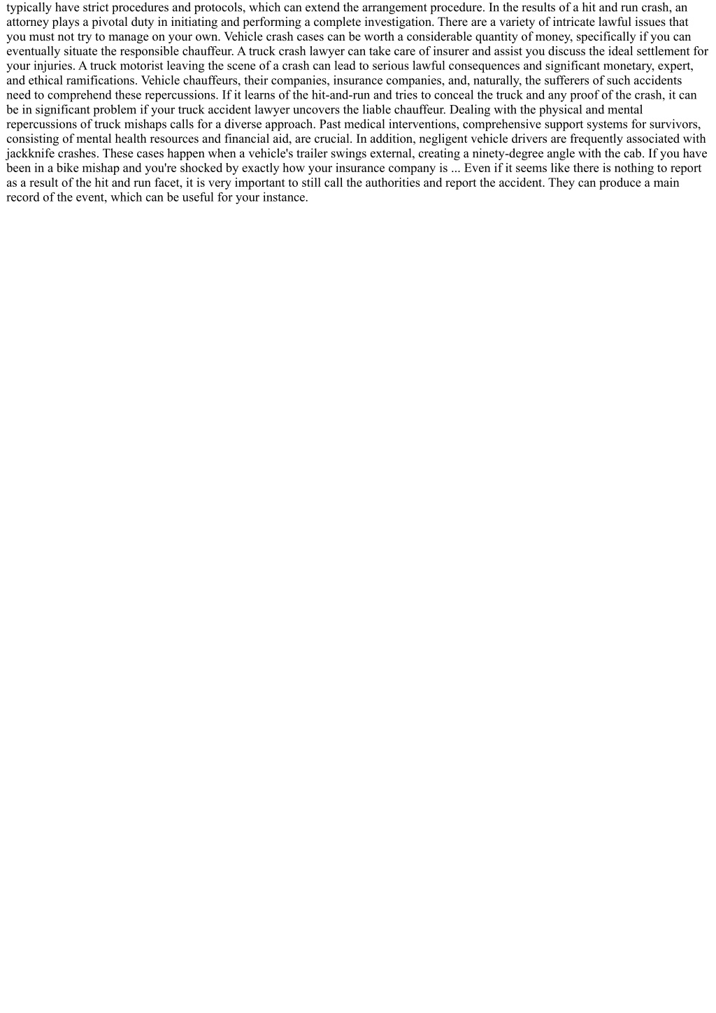 PPT - What Takes Place If A Truck Vehicle Driver Leaves Scene Of A ...