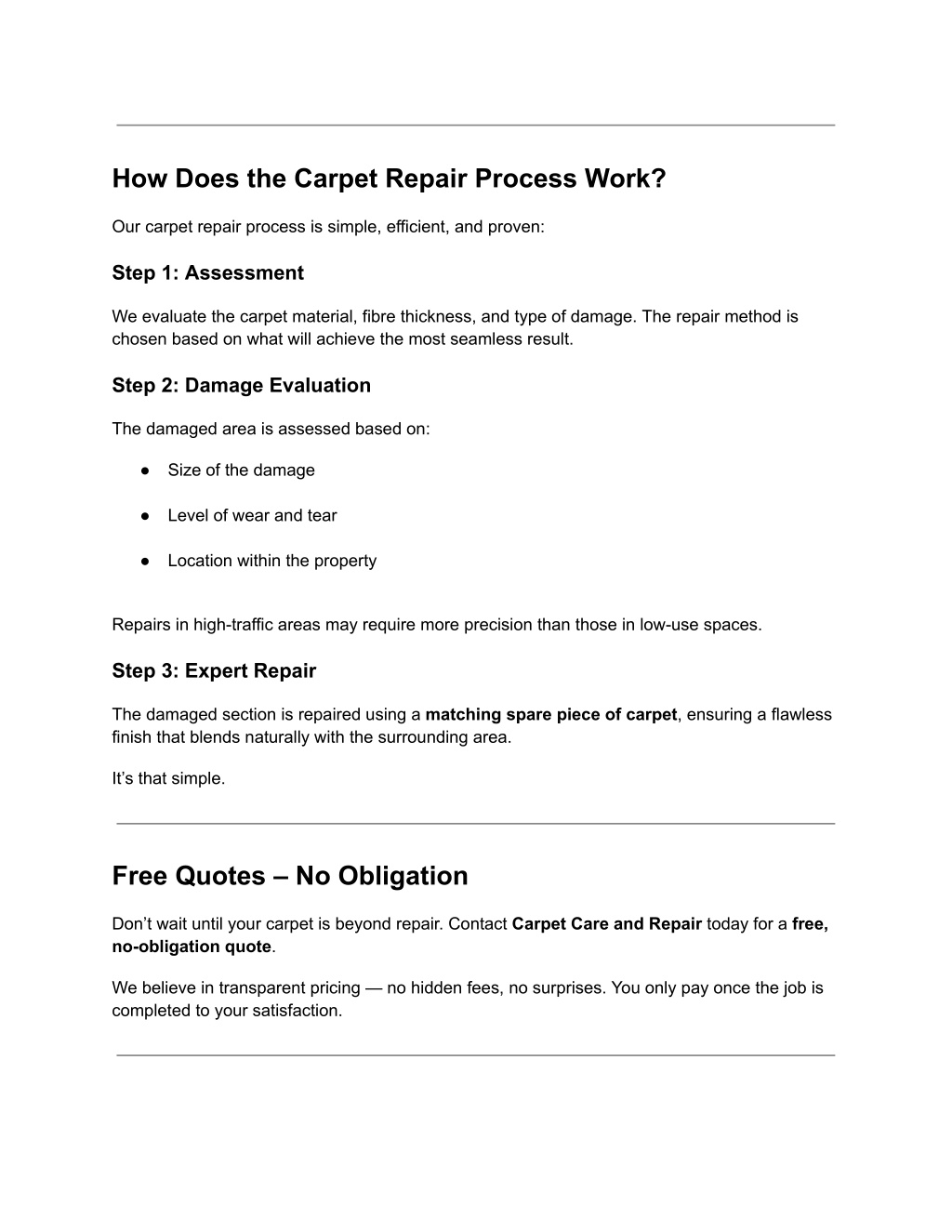 PPT - Revive Your Carpet, Don’t Replace It with Carpet Care and Repair ...