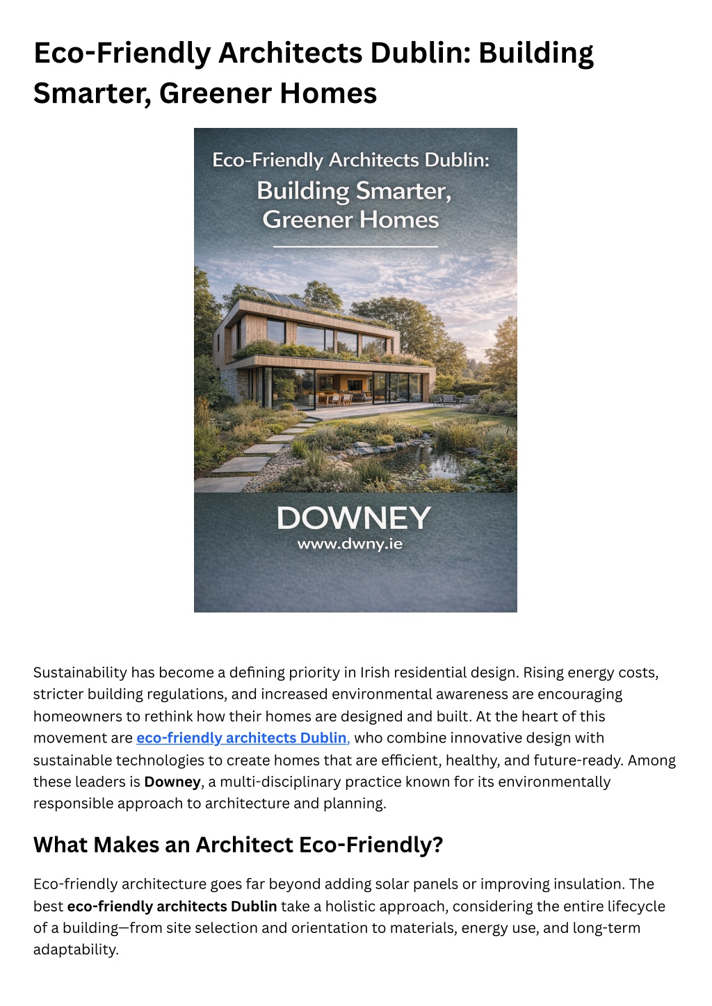 PPT - Eco-Friendly Architects Dublin: Building Smarter, Greener Homes ...