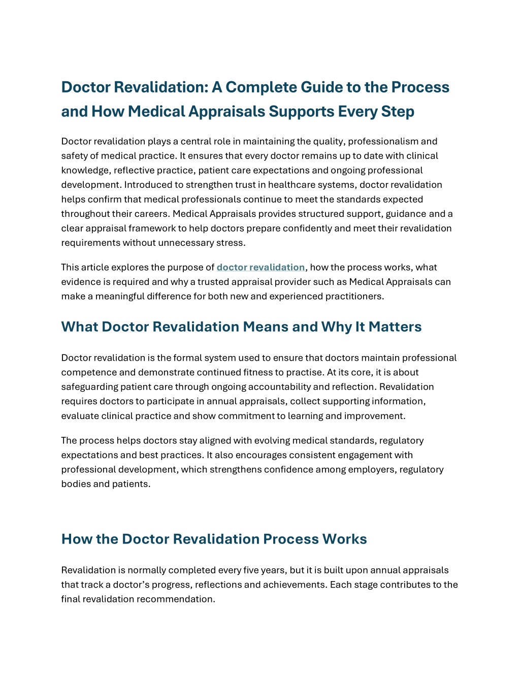 PPT - Doctor Revalidation- A Complete Guide to the Process and How ...