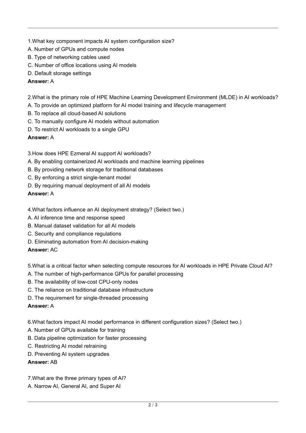 PPT - HPE Private Cloud AI Solutions HPE2-B08 Dumps Questions ...