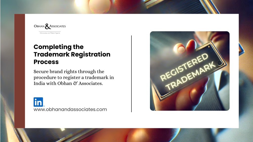 PPT - Understanding the Procedure to Register a Trademark in India ...