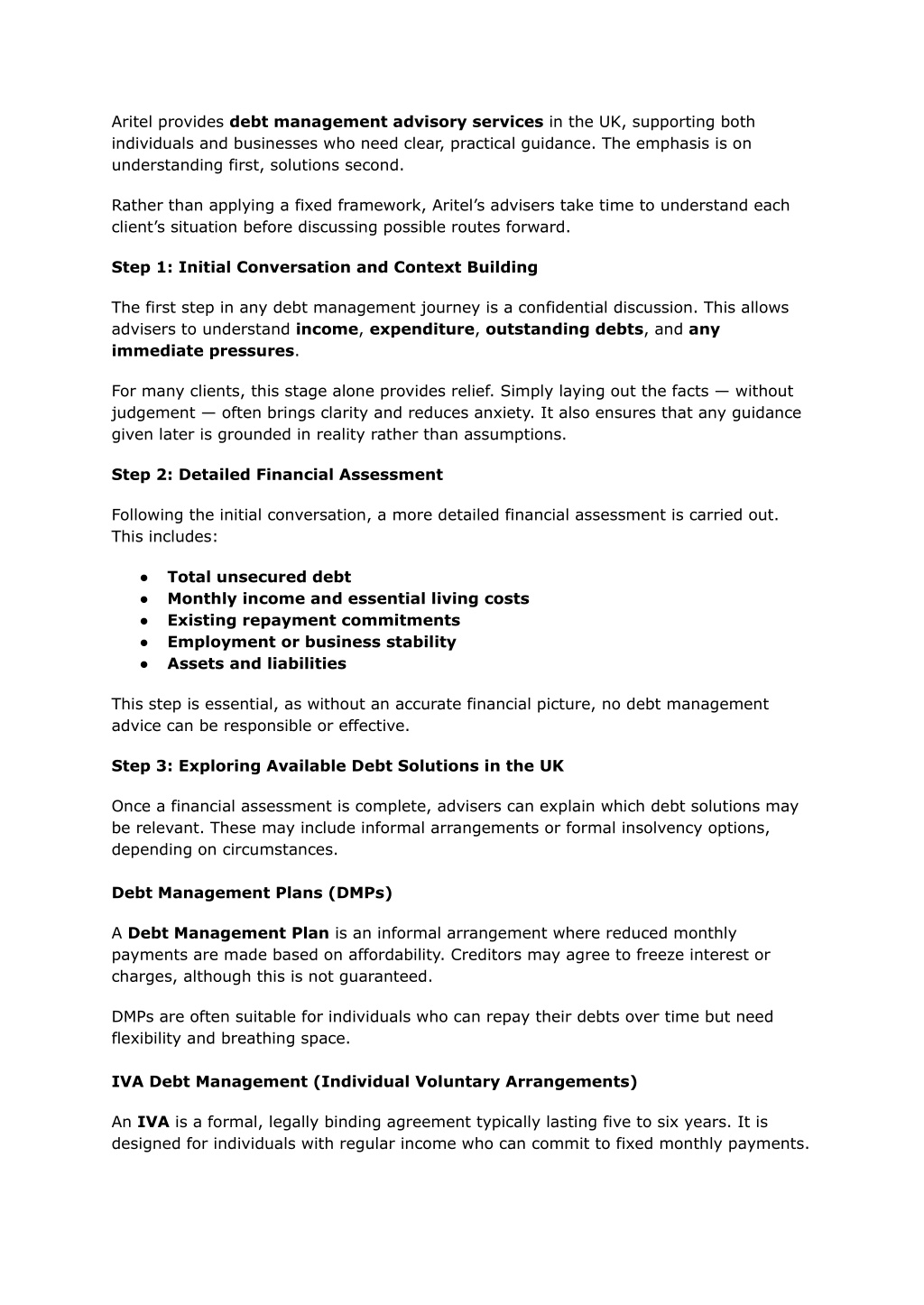 PPT - Debt Management Advice UK for Individuals and Businesses ...