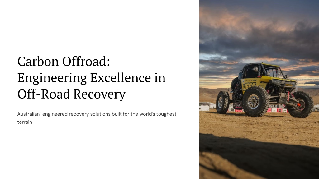 PPT - Carbon-Offroad-Engineering-Excellence-in-Off-Road-Recovery ...