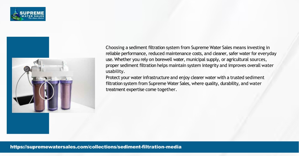 PPT - Sediment Filtration System for Superior Water Protection ...