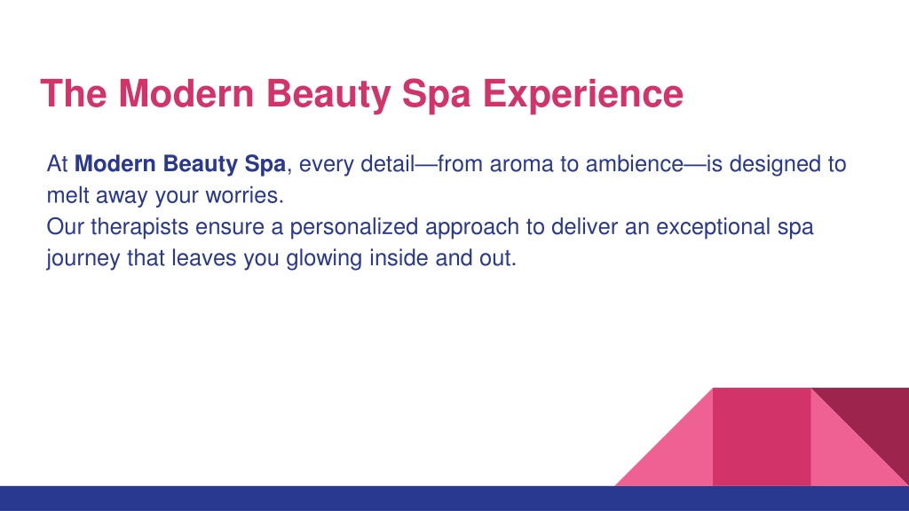 PPT - Modern Beauty Spa – The Best Spas in Hyderabad for Ultimate ...