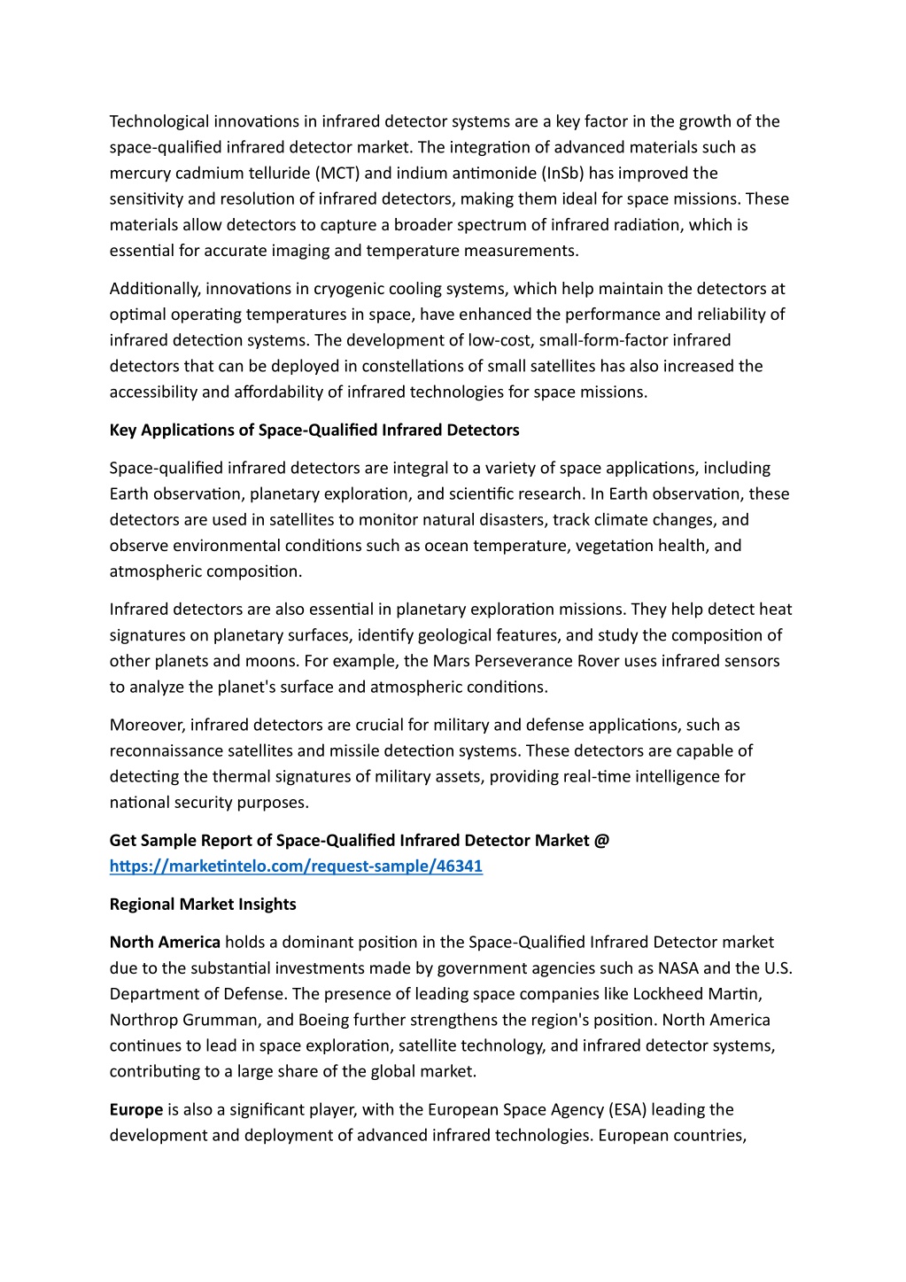 PPT - Space-Qualified Infrared Detector Market Poised for Strong Growth ...