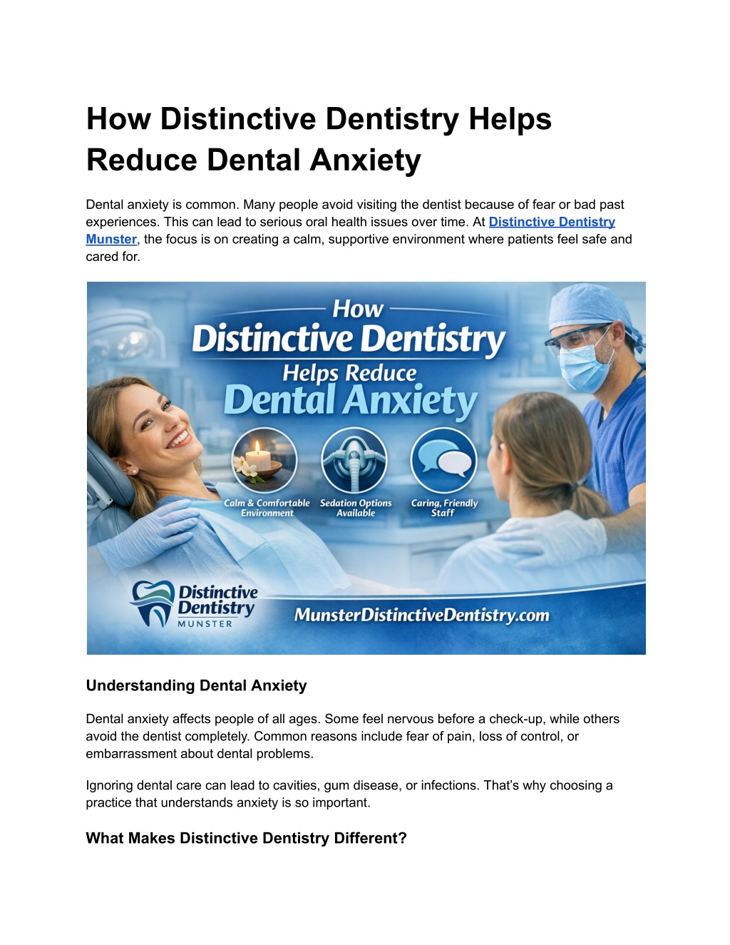 PPT - How Distinctive Dentistry Helps Reduce Dental Anxiety PowerPoint ...