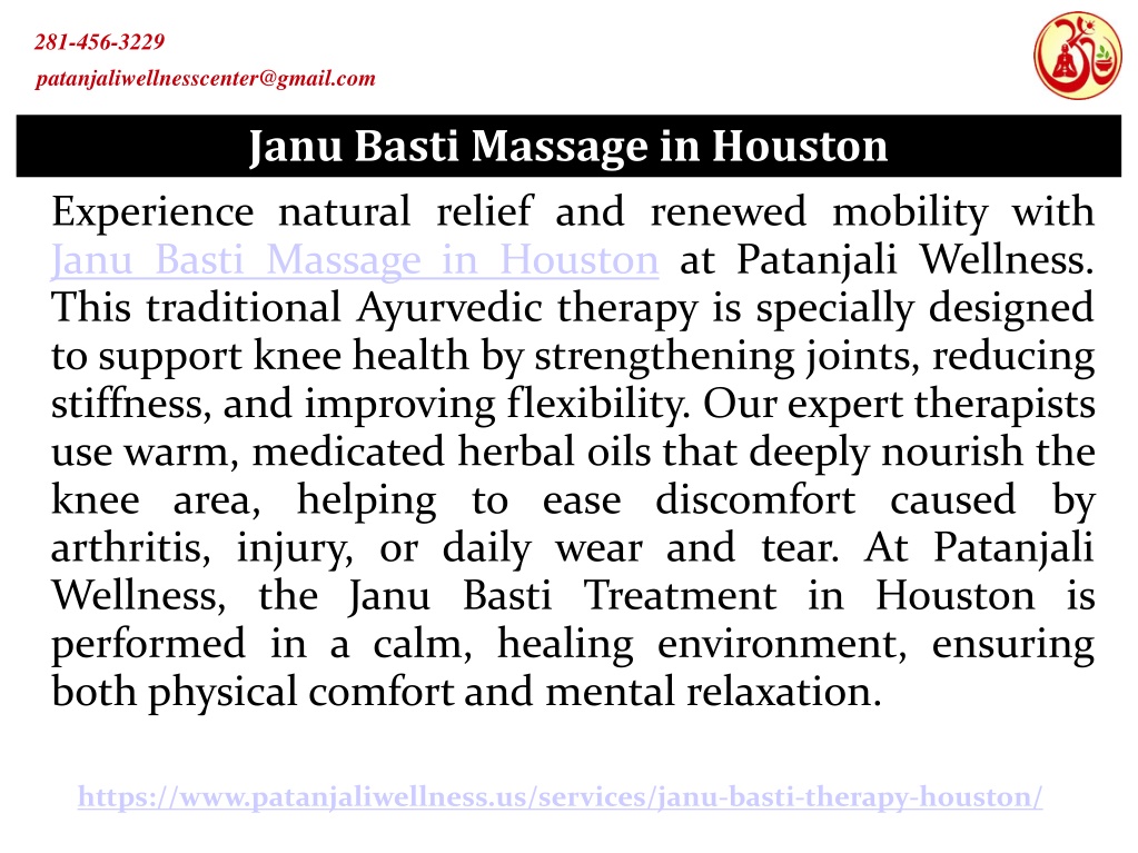 PPT - Janu Basti Massage in Houston PowerPoint Presentation, free ...