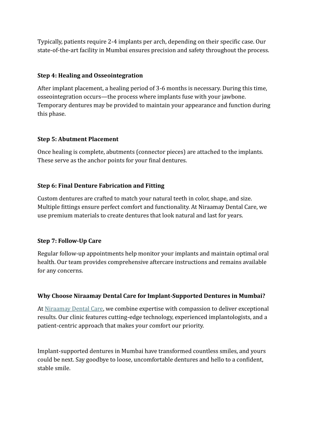 PPT - Step-by-Step Guide to Implant-Supported Dentures in Mumbai ...