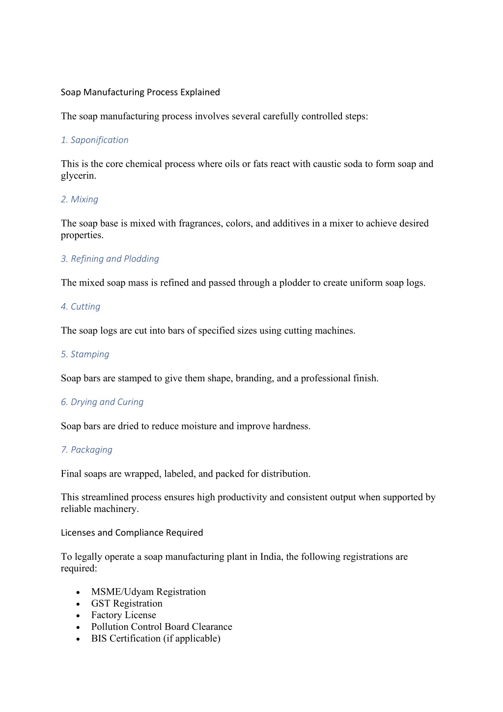 PPT - Complete Guide to Setting Up a Soap Plant in India: Cost ...