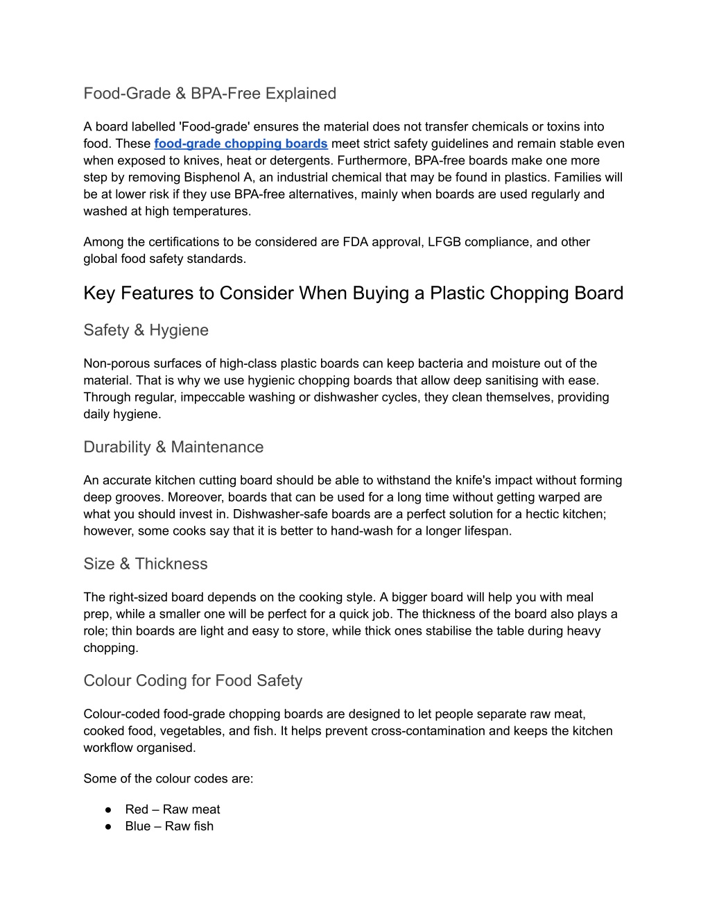 PPT - Choosing the Right Plastic Chopping Board: A Buyer’s Guide to ...