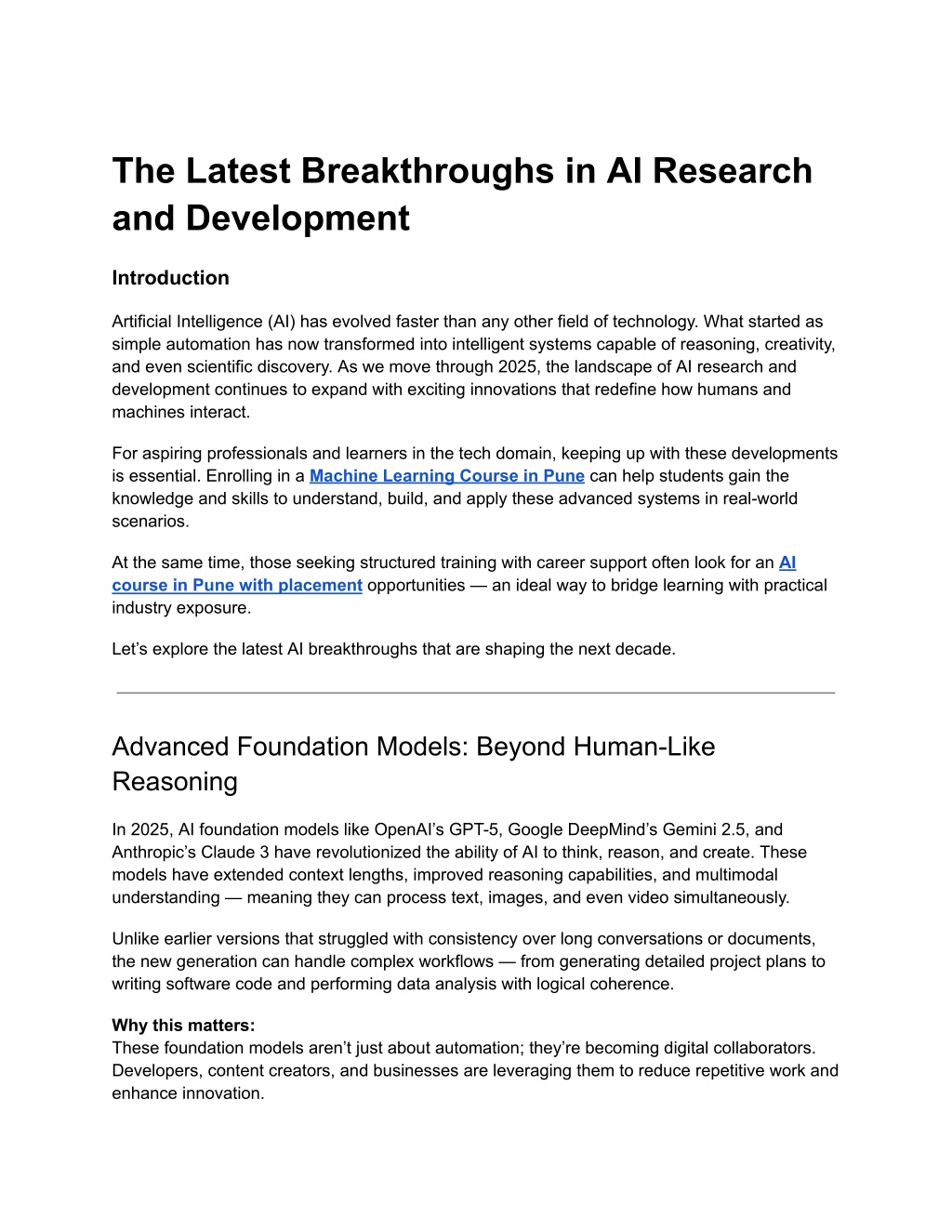 PPT - The Latest Breakthroughs in AI Research and Development ...