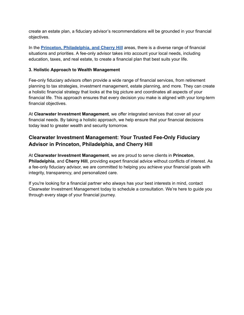 PPT - Why Choose a Fee-Only Fiduciary Advisor in Princeton ...
