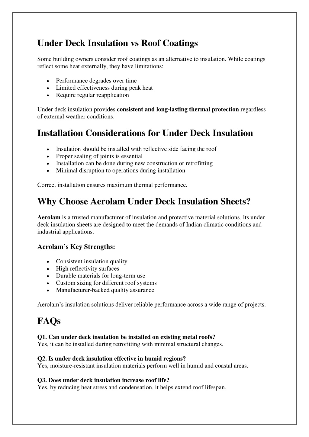 PPT - What Is an Under Deck Insulation Sheet and Why Is It Important ...