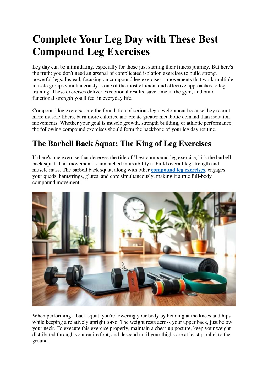 PPT - Complete Your Leg Day with These Best Compound Leg Exercises ...