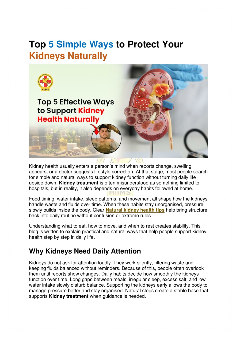 PPT - Top 5 Simple Ways to Protect Your Kidneys Naturally PowerPoint ...