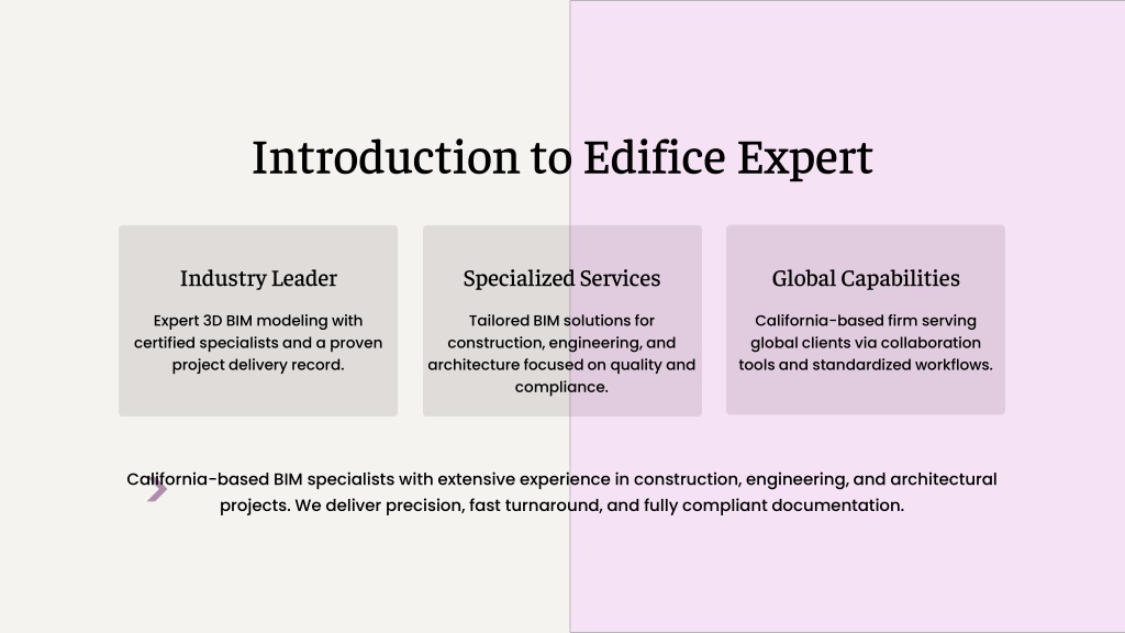 PPT - 3D BIM Modeling Services in California by Edifice Expert ...
