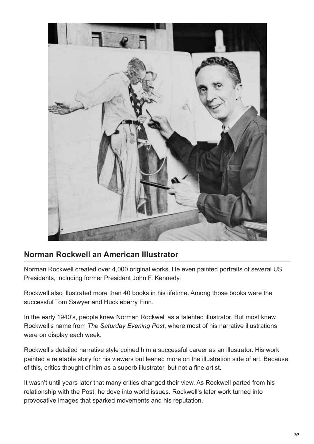 PPT - Norman Rockwell Biography Famous Paintings and Facts PowerPoint ...