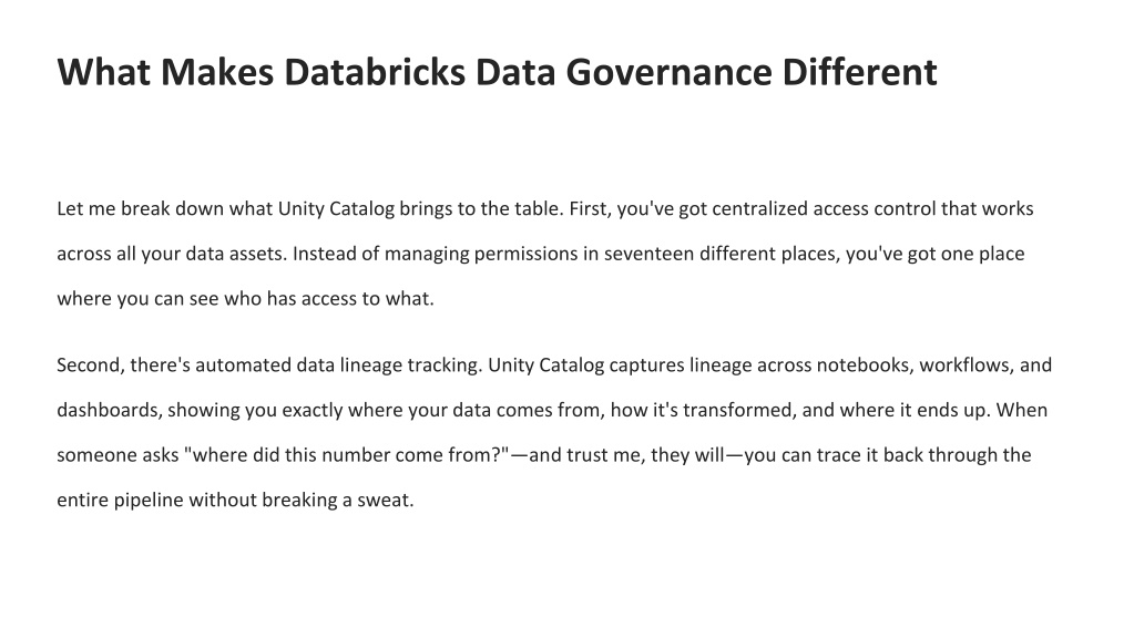 PPT - Finding Solid Ground_ How Databricks Can Pull Your Business Out ...