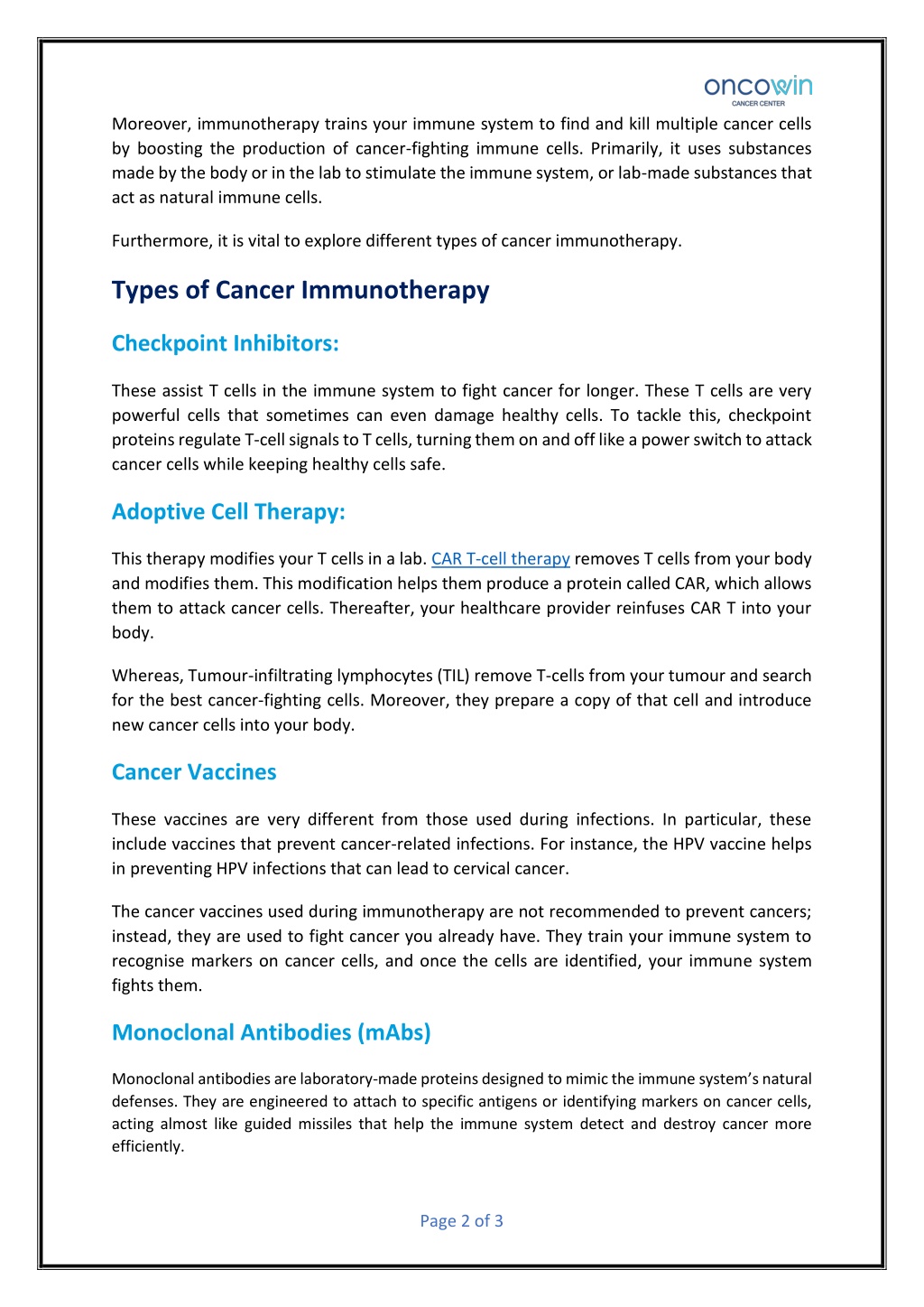 PPT - Immunotherapy Treatment Explained - Meaning and Types PDF ...