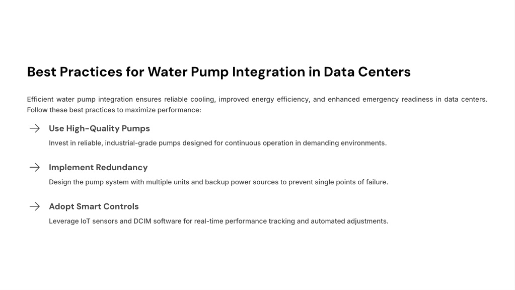 PPT - Water Pump Systems in Data Centers: Key to Cooling Efficiency and ...