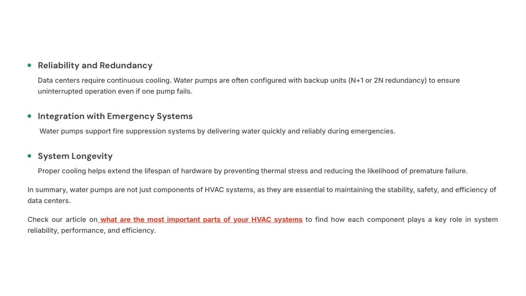 PPT - Water Pump Systems in Data Centers: Key to Cooling Efficiency and ...