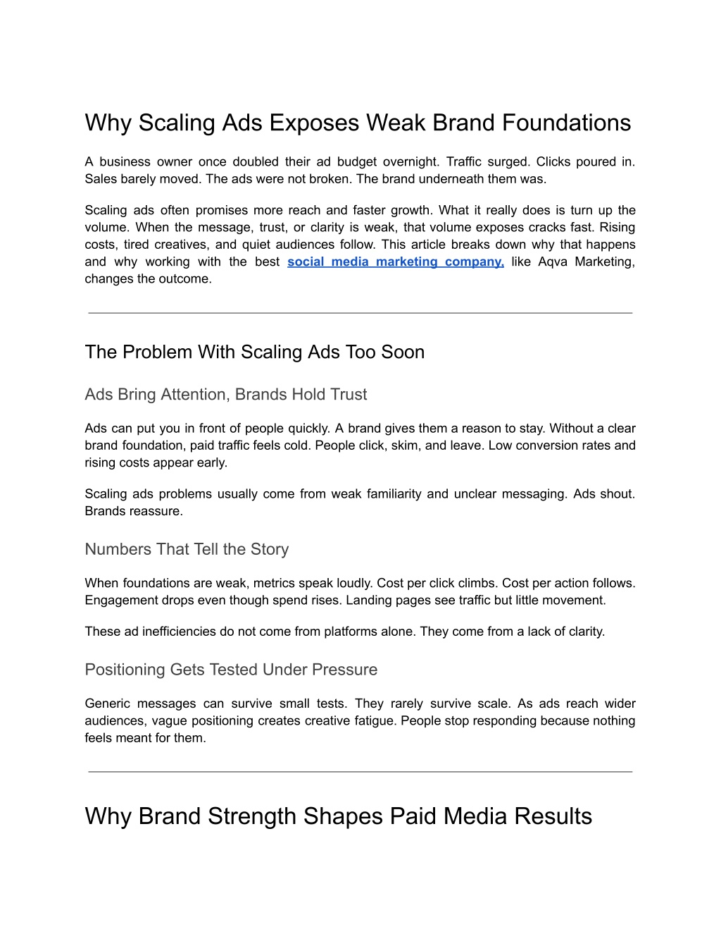 PPT - Why Scaling Ads Exposes Weak Brand Foundations PowerPoint ...